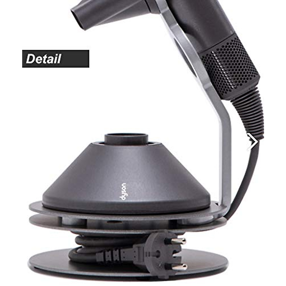 Supersonic Hair Dryer Premium Stand Holder ( Crab part : PU Coating) with Veil Cord Stand Organizer arrangement, Invisible Wire Storage Bathroom & Bedroom Stand Holder [Upgrade]