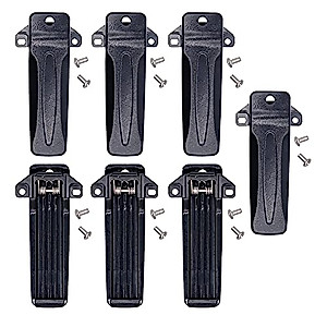 Replacement Belt Clip KBH-10 for Kenwood TK260G TK-272G TK-388G TK-2100 TK-2118 TK-3206 TK-3207 Radio (7PCS)