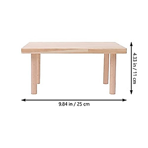 Ipetboom Hamster Platform 1 Pc Hamster Platform, Hamster Play Wooden Platform Bird Playground Hamster Climbing Toy for Hamster Squirrel Gerbil Chinchilla Birds