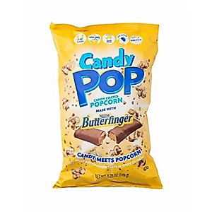 Candy Pop candy coated popcorn made with Nestle Butterfinger