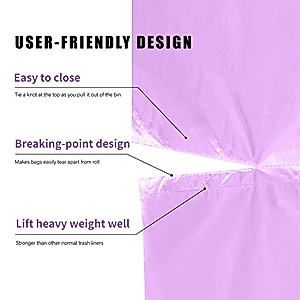 Small Trash Bags - 2.6 Gallon Garbage Bags FORID Bathroom Trash Bag for Bedroom Home Kitchen Office - 90 Count Colored Durable Unscented Small Garbage Bag Trash Can Liner For Garbage Can