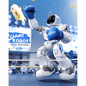 Ruko 1088 Smart Robots for Kids, Large Programmable Interactive RC Robot with Voice Control, APP Control, Present for 4 5 6 7 8 9 Years Old Kids Boys and Girls