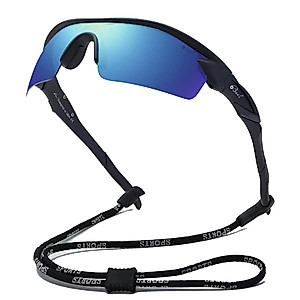Bevi Polarized Sports Sunglasses TR90 Unbreakable Frame for Men Women Running Cycling Golf Baseball TPH2C2