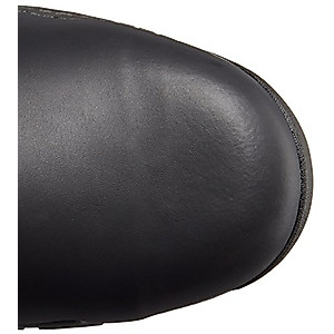 Timberland PRO Men's 8 Inch Valor Comp Toe Waterproof Side Zip Work Boot, Black Smooth Leather Ballistic Nylon, 4.5 W US