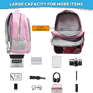 OARISL Teen Backpack 17inch Laptop Bag Cute Luminous Design Casual Daypack Bookbags for Men Women 12