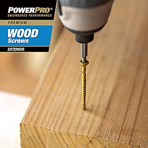 Power Pro Premium Exterior Wood Screws (#10 x 2-1/2") - 1lb Box