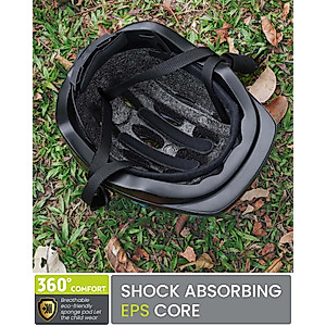 OutdoorMaster Toddler Kids Bike Helmet - Multi-Sport 2 Sizes Adjustable Safety Helmet for Children (Age 3-11), 14 Vents for Kids Skating Cycling Scooter - Dino Volcanoland,S