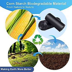 100 Portable Toilet Bags, Drawstring Biodegradable Camping Potty Bags 8 Gallon Camping Toilet Waste Bags for 5-8 Gallon Bucket Toilet Adults Outdoor Camping Car