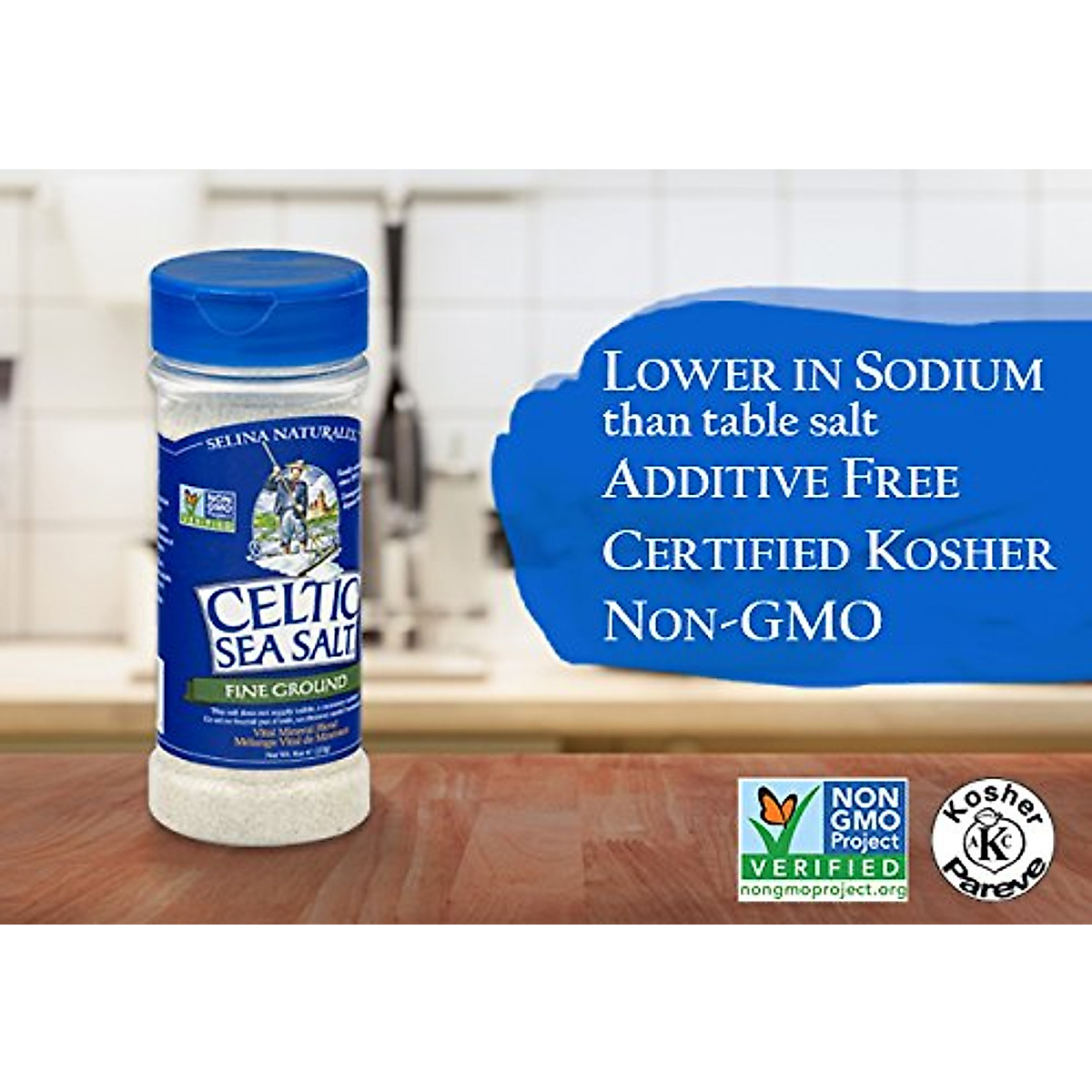 Celtic Sea Salt, Fine Ground Shaker, 8 oz