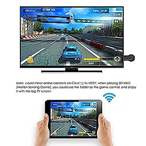 Wireless WiFi Display Dongle, 1080P HDMI Adapter for Mobile Screen Mirroring Device to TV Projector Receiver, Business Education Office Supplies, Support Android iOS Windows