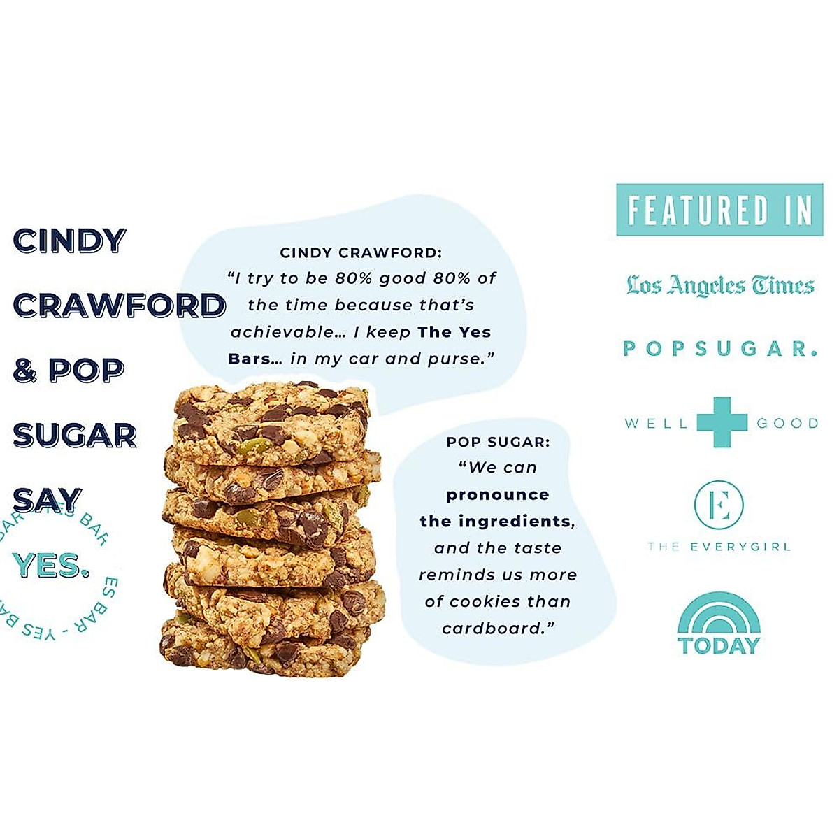 The YES Bar – Six Flavor Variety Pack – Plant Based Protein, Decadent Snack Bar – Vegan, Paleo, Gluten Free, Dairy Free, Low Sugar, Healthy Snack, Breakfast, Low Carb, Keto Friendly (Pack of 6)