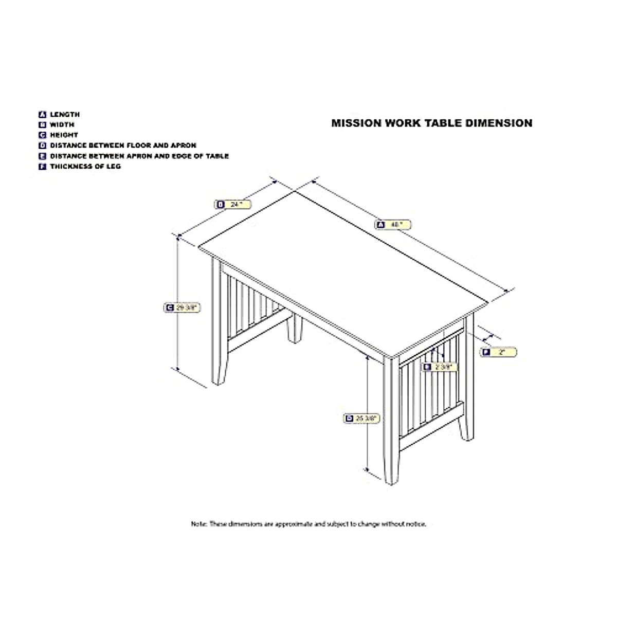 AFI Mission Writing Desk, Walnut