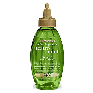 Ogx Tea Tree Mint Scalp Treatment Extra-Strength 4 Ounce (118ml) (2 Pack)