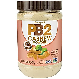 PB2 Powdered Cashew Butter - Cashew Powder with No Added Sugar or Salt [1lb Jar]