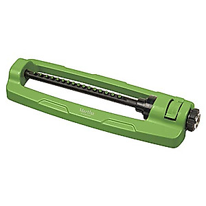 Martha Stewart Indestructible Metal Base Oscillating Sprinkler W/Adjustable Spray