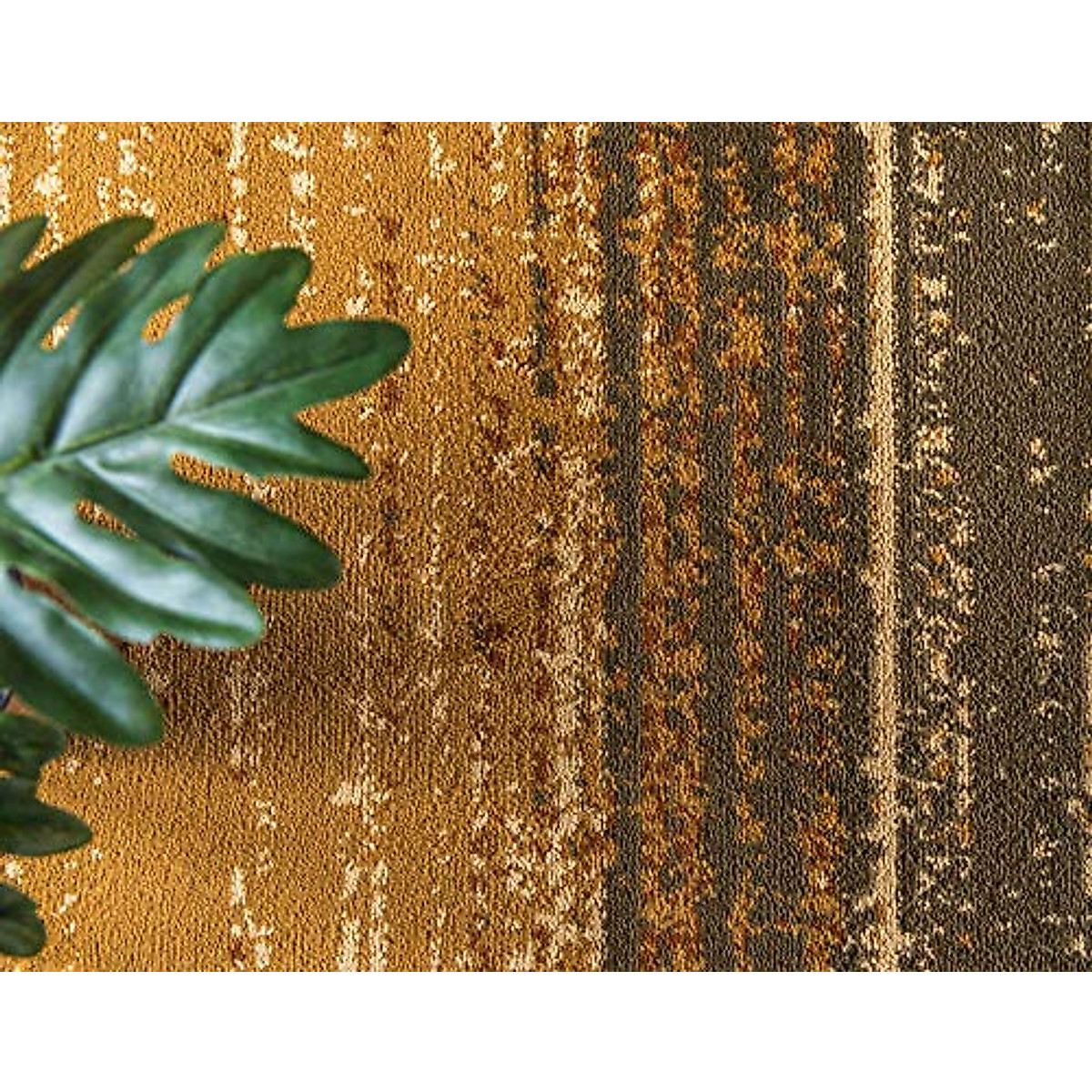 Unique Loom Barista Collection Modern, Abstract, Stripes, Gradient, Urban, Rustic, Warm Colors Area Rug, 4 x 6 ft, Beige/Brown