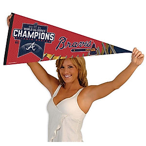 WinCraft Atlanta Baseball 2021 World Champions Soft Felt Pennant