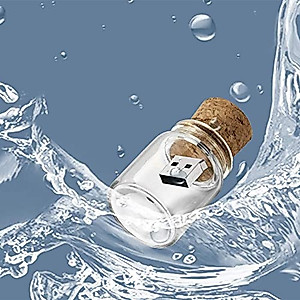 SBR USB Flash Drives , 8GB / 16GB / 32GB / 64GB Waterproof Cute Novelty Silicone USB 2.0 USB Flash Memory Stick Data Storage Pendrive Thumb Drives (64GB, Floating Bottle)