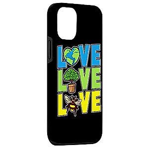 iPhone 12/12 Pro Earth Love Trees And Nature Love Bees Earth Science Case