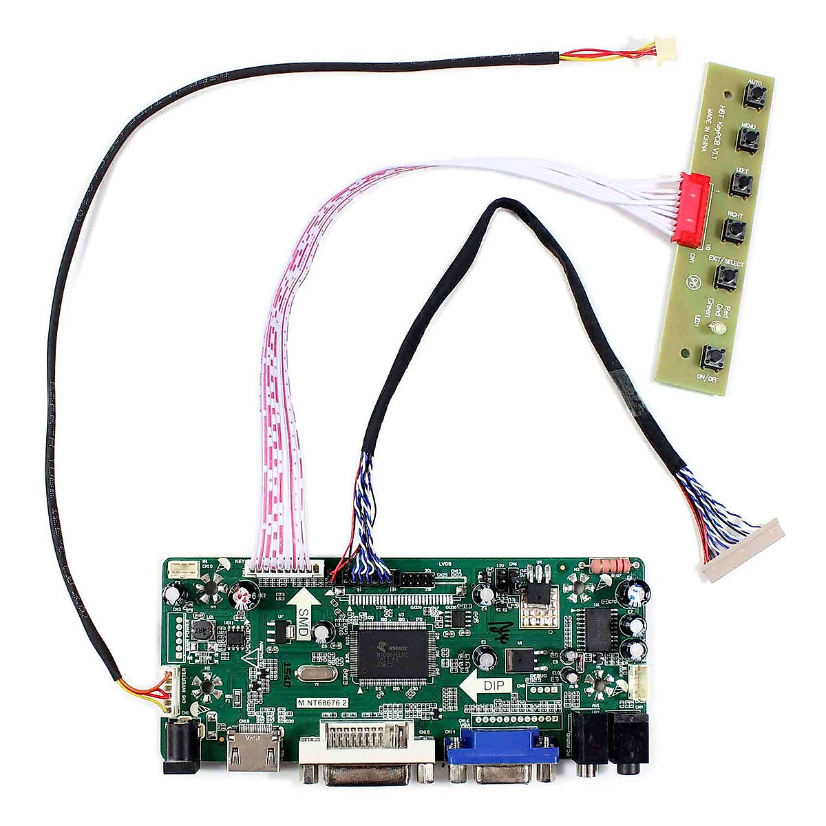 VSDISPLAY HD-MI DVI VGA Audio LCD Controller Board Work for 15.1 inch 1024X768 G150XGE-L04 G150XGE L04 LVDS 20 Pin Interface WLED Backlight LCD Screen