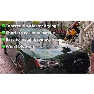 Stubby Nozzle Co. STUBBY Car Drying Nozzle for DEWALT 20V MAX XR Leaf Blower (DCBL722B)