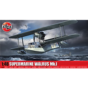 Airfix Model Airplane Kit Gift Set - A09183 Supermarine Walrus Mk.I, Plastic Plane Model Kits for Adults & Kids 14+, Skill Level 3, 1:48 Scale WW2 Military Aircraft Models - Real Aeroplane Models