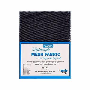 Annie SUP209-NAVY Lightweight Navy Mesh Fabric LTWT 18x54, 54 Inches