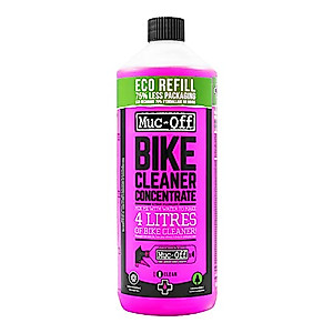 Muc Off Bike Cleaner Concentrate, 1 Liter - Fast-Action, Biodegradable Nano Gel Refill - Mixes with Water to Make Up to 4 liters of Bike Wash