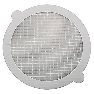 Disposable Hair Catcher MEETOOT 20PCS Round Disposable Household Sink Filter Floor Drain Strainer Shower Cover Shower Drains Mesh Stickers for Bathroom and Kitchen, 110mm Disposable Shower Drain