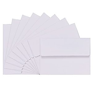 36-Pack White 5x7 Envelopes Self Seal A7 Envelopes, Mailing Envelopes, 5x7 Envelopes for Invitations, White Envelopes for 5x7 Cards, Letters, Photos, Thank You Cards, Wedding