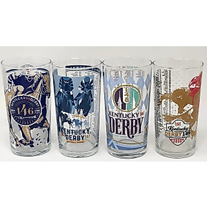 Kentucky Derby 2020~2023 Official 146&147&148&149th Mint Julep Glass Officially Licensed, 12 oz Glass