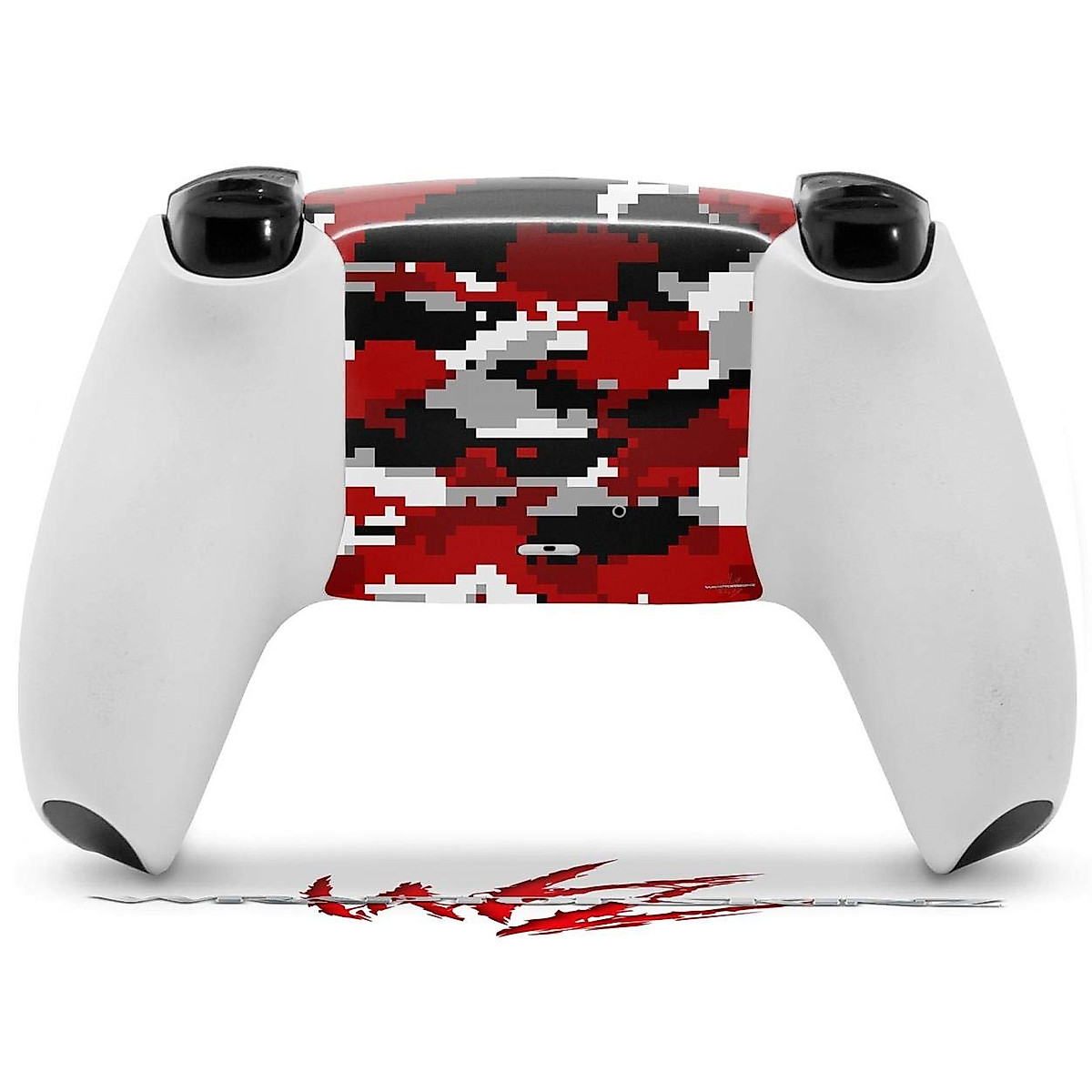 WraptorSkinz Skin Wrap compatible with Sony PS5 DualSense Controller WraptorCamo Digital Camo Red (CONTROLLER NOT INCLUDED)