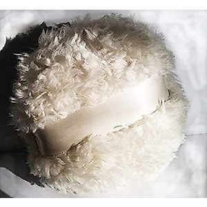 Jumbo Teddy Bear Oatmeal Fluffy Fleece Powder Puff for Dusting Powder Extra Large