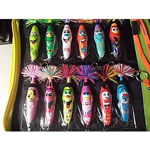 Kooky Pens Variety of 24 Different Variations with Neckstrap and Case