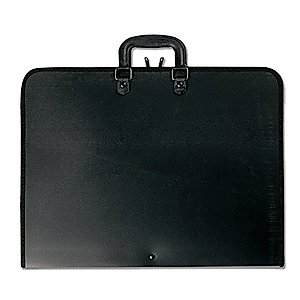 Prat Paris Start 1 Polypropylene Portfolio, Zippered Binder with Internal Holding Straps, 23" x 31" x 1", Cover Color: Black.