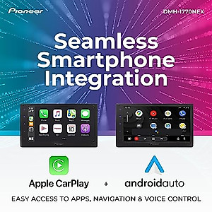 PIONEER CAR DMH1770NEX 6.8-inch Capacitive Touchscreen, Bluetooth, Back-up Camera Ready Android Auto, Apple CarPlay, SiriusXM-Ready - Multimedia Digital Media Receiver
