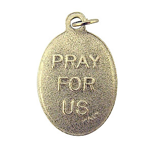 Catholic Saints Silver Tone Saint St John The Baptist Pray for Us Medal, 1 Inch, Set of 20