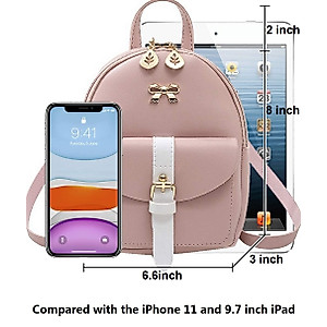 NUWA Mini Backpack Purse for Women Small Backpack for Teen Girl Gifts Trendy Stuff Cell Phone Purse Crossbody Wallet Lightweight Pouch Bag (Grey1)