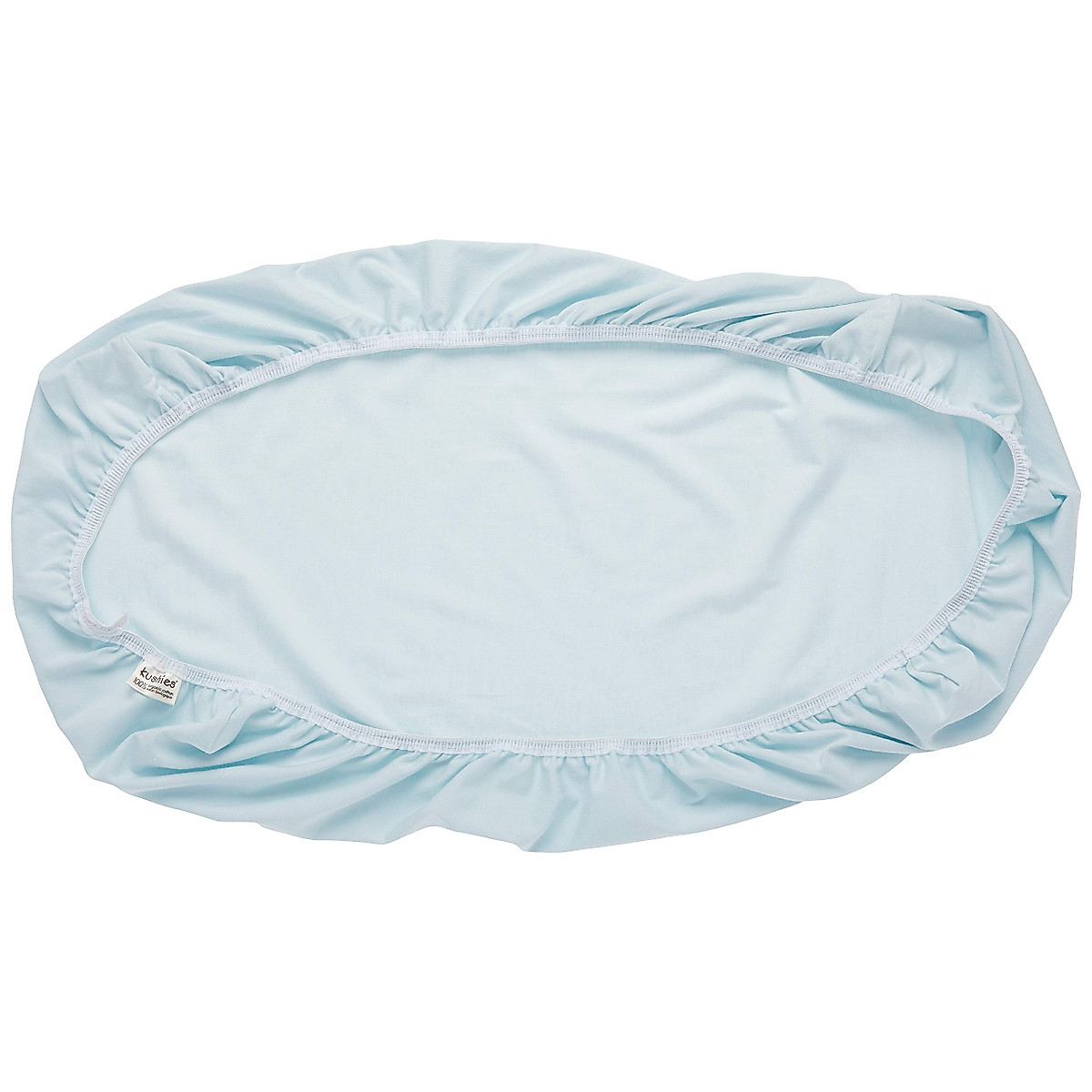 Kushies Organic Jersey Bassinet Fitted Sheet, Light Pink