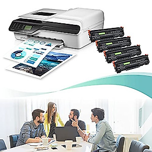 GREENBOX Compatible Toner Cartridge Replacement for HP 83X CF283X 83A CF283A for Pro M201dw M201n M201 M125 M125nw M127fn M127fw M225dn M225dw Printer (4 Black, High-Yield)