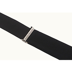 Cedrainy Suspenders for Men 3 Swivel Hooks 1.4 Inch Wide Adjustable Elastic Braces with Heavy Duty Belt Loops (Black)