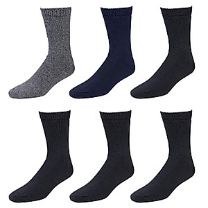 Falari 6-Pack Men's Winter Thermal Socks Ultra Warm For Cold Weather Out Door Activities