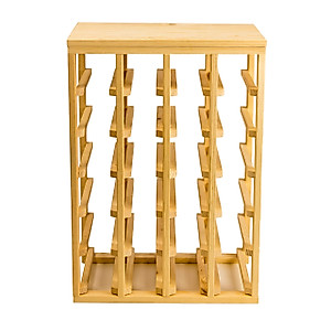 Creekside 24 Bottle Table Wine Rack (Pine) by Creekside - Exclusive 12 inch deep design conceals entire wine bottles. Hand-sanded to perfection!, Pine