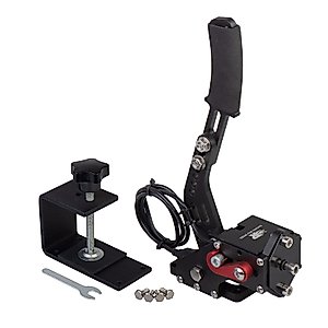CNRAQR PC Racing Game USB Handbrake for 16Bit SIM for Racing Games, Compatible with Logitech G27 G29 G920 G923 T500 T300 Simulate Linear Handbrake（With Fixing Clip