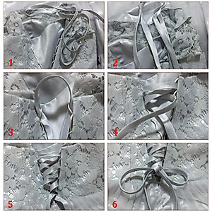 AHANDMAKER 137.8 Inches Women's Tie Back for Wedding Bridal Gown, White Adjustable Lace up Dress Cord Back for Zipper Replacement or Buttons