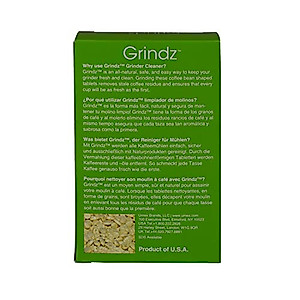 Urnex Grindz Professional Coffee Grinder Cleaning Tablets, 3 Single Use Packets