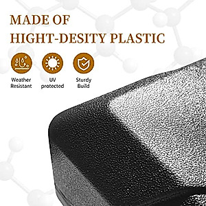 PURPLE LEAF Offset Patio Umbrella Base Sand/Water Filled Square, 32.2'' X 32.2''