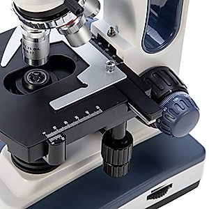 Swift SW350T 40X-2500X Magnification, Siedentopf Head, Research-Grade Trinocular Compound Lab Microscope with Wide-Field 10X and 25X Eyepieces, Mechanical Stage, Abbe Condenser, Camera-Compatible