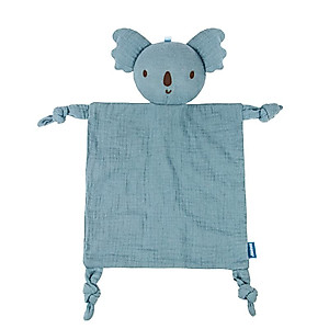 Organic Cotton Muslin Lovey Blanket, Organic Cotton Muslin Kara Security Blanket Soft & Breathable Lovie Baby Gifts for Boys and Girls