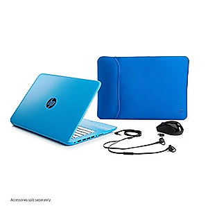HP Stream 14-inch Laptop, Intel Celeron N3060 Processor, 4 GB SDRAM Memory, 32 GB eMMC Storage, Windows 10 Home in S Mode (14-cb010nr, Aqua Blue) (Renewed)